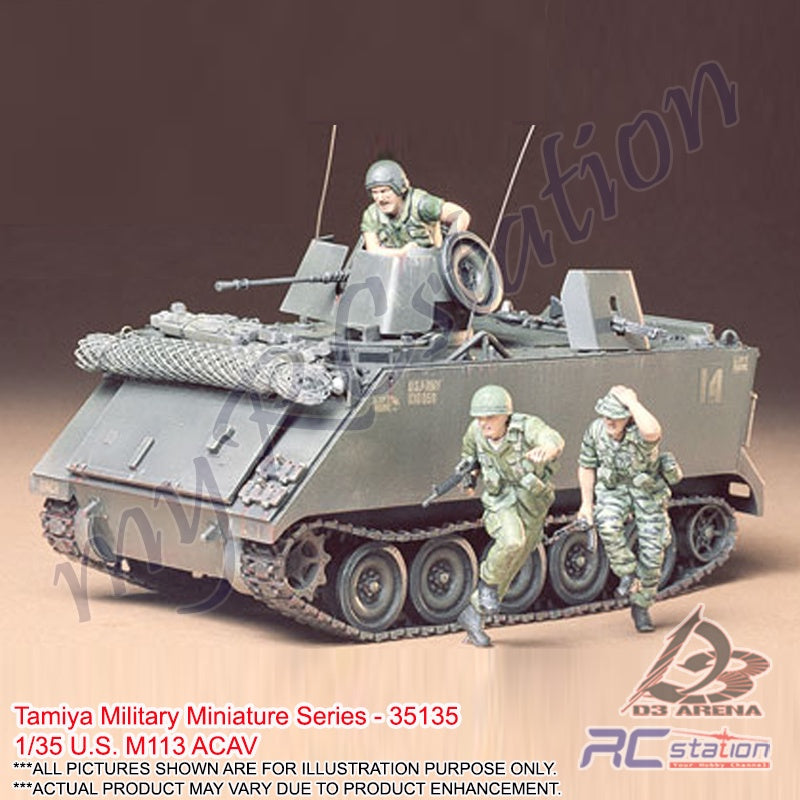Tamiya Scale Models #35135 - 1/35 U.S. M113 ACAV | Military Collection ...