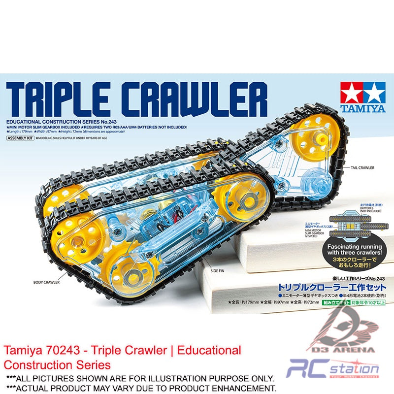 Tamiya #70243 Triple Crawler | Educational Construction Series – RC ...