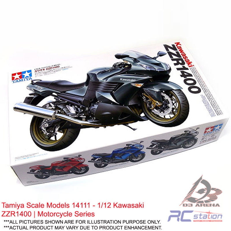Tamiya Scale Models #14111 - 1/12 Kawasaki ZZR1400 | Motorcycle Series ...