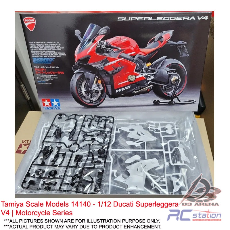 Tamiya Scale Models #14140 - 1/12 Ducati Superleggera V4 | Motorcycle ...