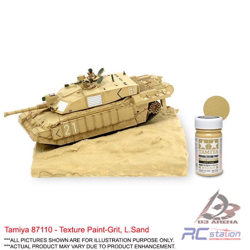 Tamiya Paint #87110 - Diorama Texture Paint - Grit, Light Sand, 100ml ...