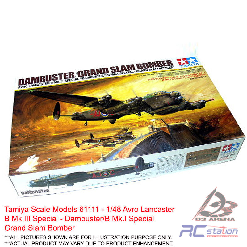 Tamiya #61111 - 1/48 Avro Lancaster B Mk.III Special - Dambuster/B Mk ...