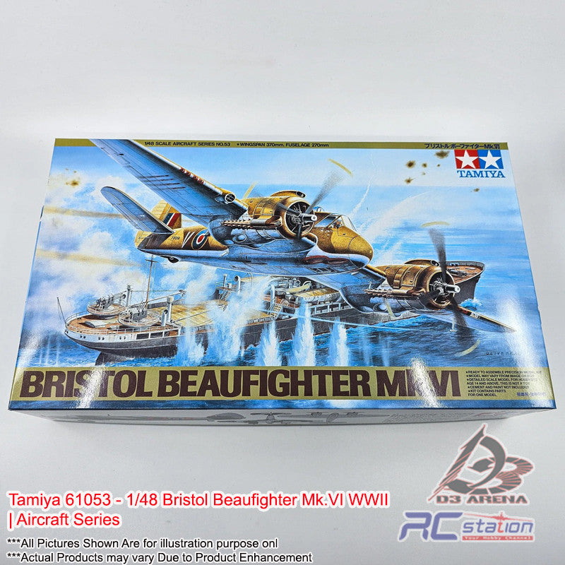 Tamiya #61053 - 1/48 Bristol Beaufighter Mk.VI WWII | Aircraft Series ...