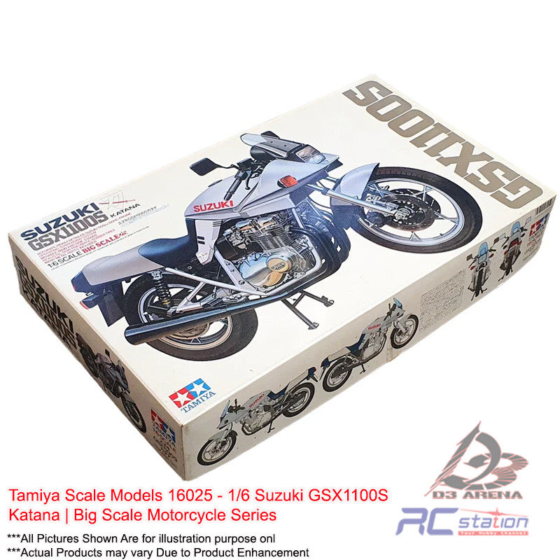 Tamiya Scale Models #16025 - 1/6 Suzuki GSX1100S Katana | Big Scale Mo ...