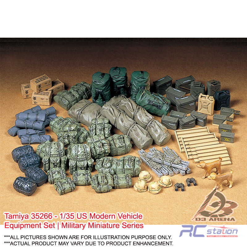 Tamiya #35266 - 1/35 US Modern Vehicle Equipment Set | Military Miniat ...
