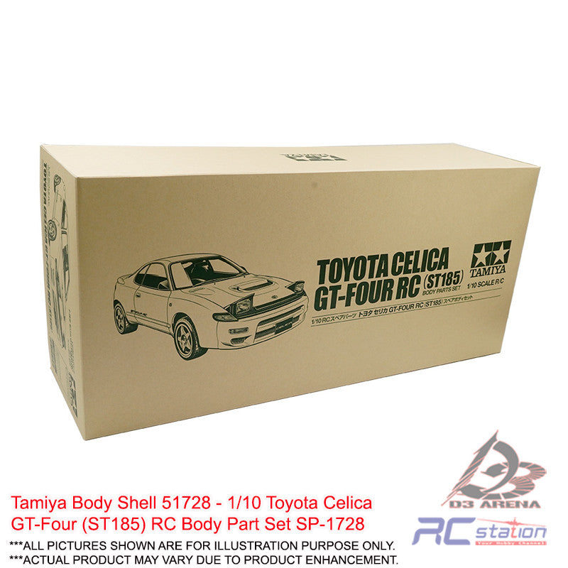 Tamiya Body Shell #51728 - 1/10 Toyota Celica GT-Four (ST185) RC Body ...
