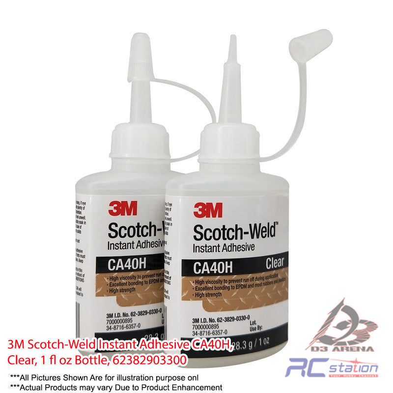 3M Scotch-Weld Instant Adhesive CA40H, Clear, 1 fl oz Bottle, 62382903 ...