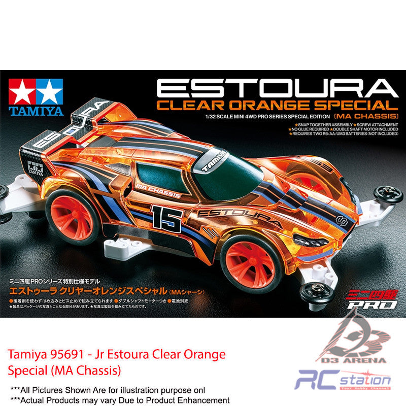 Tamiya #95691 - Jr Estoura Clear Orange Special (MA Chassis) – RC ...