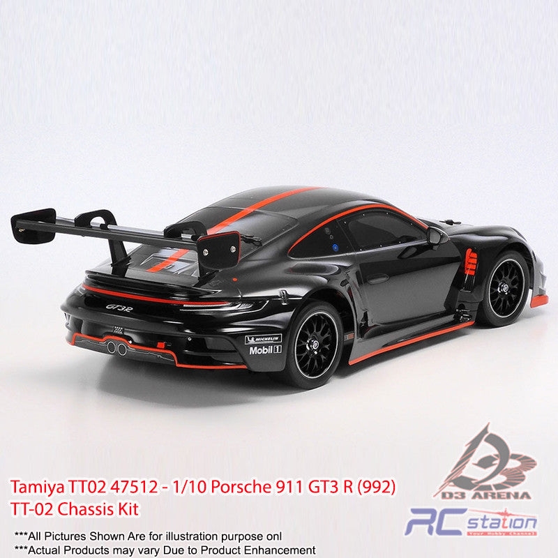 Tamiya TT02 #47512 - 1/10 Porsche 911 GT3 R (992) TT-02 Chassis Kit ...