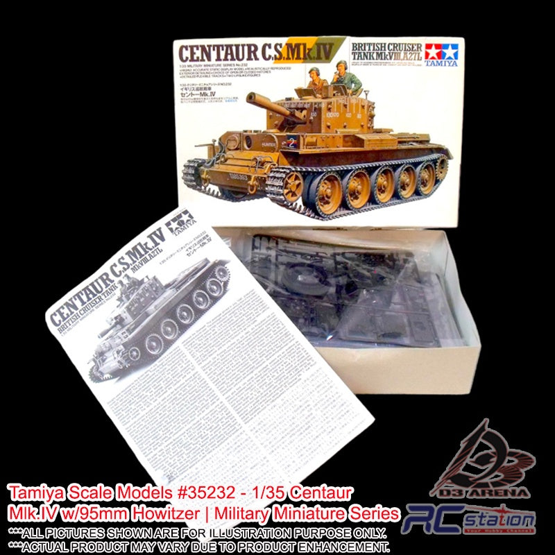 Tamiya Scale Models #35232 - 1/35 Centaur Mlk.IV w/95mm Howitzer | Mil ...