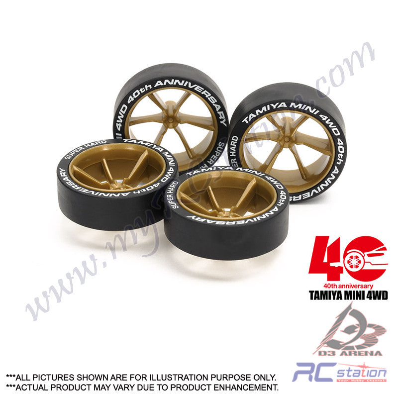 Tamiya #95639 - Tamiya Mini 4WD 40th Anniversary Super Hard Large Dia ...