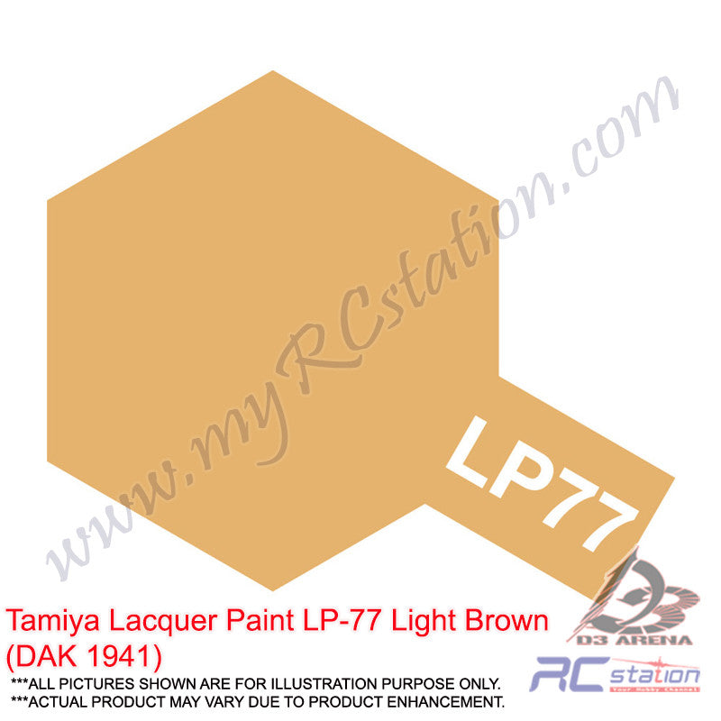Tamiya Lacquer Paint LP-77 Light Brown (DAK 1941) [82177] – RC Station ...