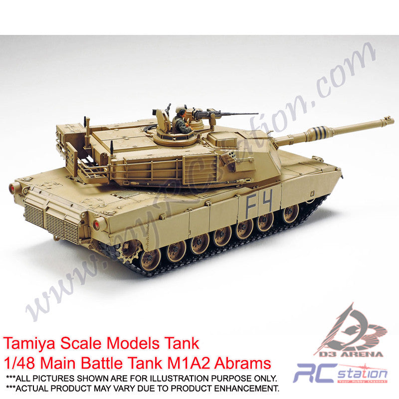 Tamiya Scale Models Tank #32592 - 1/48 U.S. Main Battle Tank M1A2 Abra ...