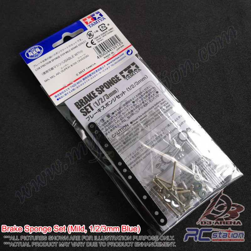 Tamiya #15512 - Brake Sponge Set Mild 1/2/3mm Blu[15512] – RC Station ...