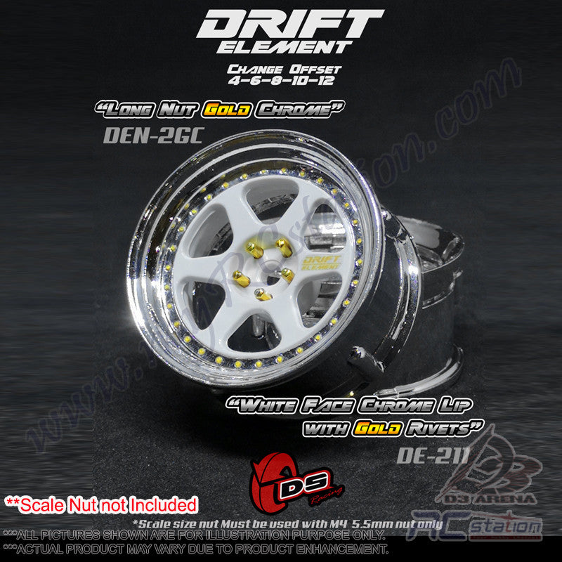 DS Racing #DE-211 - Drift Element Wheel Rim Series II - Adjustable Off ...