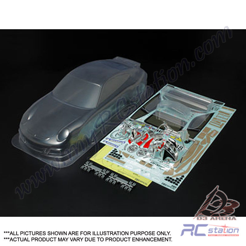 Tamiya Body Shell #51336 - 1/10 Porsche 911 GT3 CUP VIP 07 Body Set [5 ...