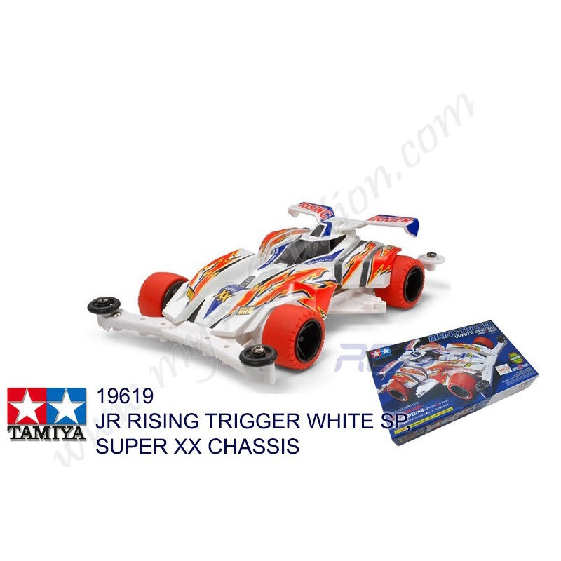 Tamiya #19619 - JR RISING TRIGGER WHITE SP, SUPER XX CHASSIS [19619 ...