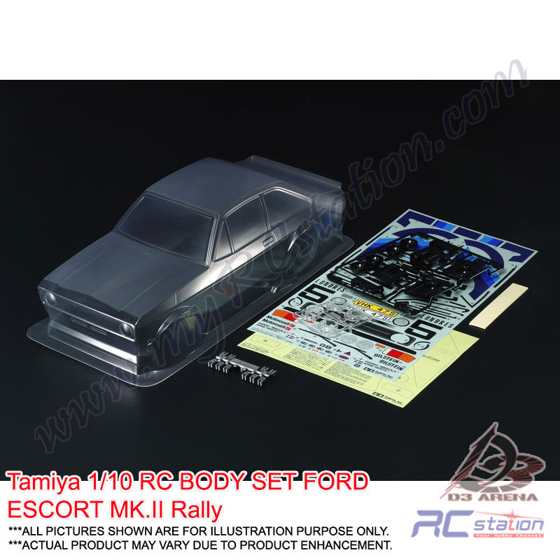 Tamiya Body Shell #51658 - 1/10 RC BODY SET FORD ESCORT MK.II Rally [5 ...