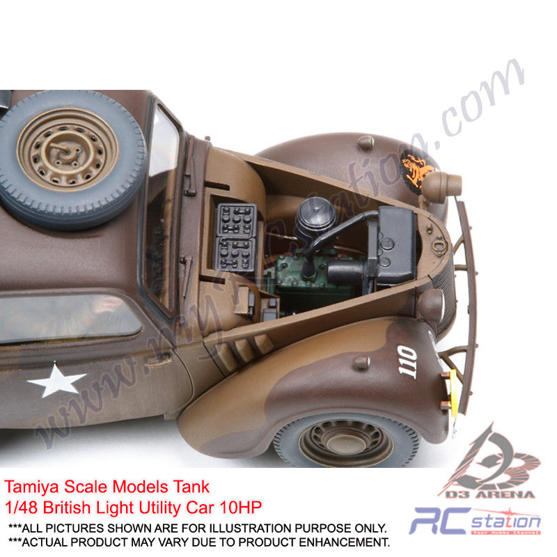 Tamiya Scale Models Tank #35308 - 1/48 British Light Utility Car 10HP ...