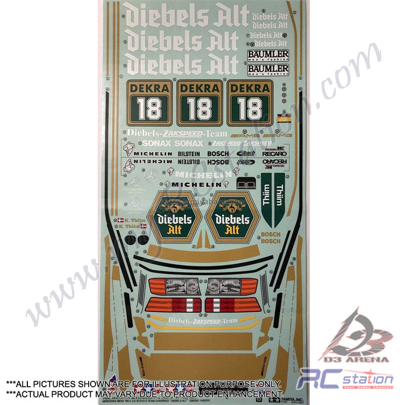 Tamiya TT01 Type-E #58638 - 1/10 R/C Mercedes-Benz 190 E 2.5-16 EVO.II ...