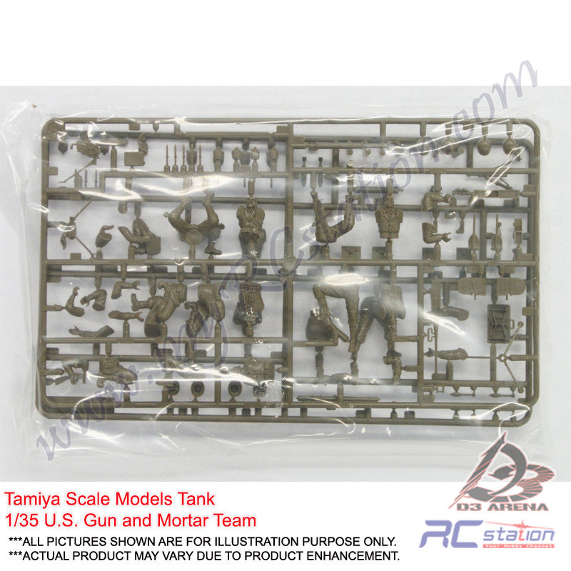 Tamiya Scale Models Tank #35086 - 1/35 U.S. Gun and Mortar Team [35086 ...