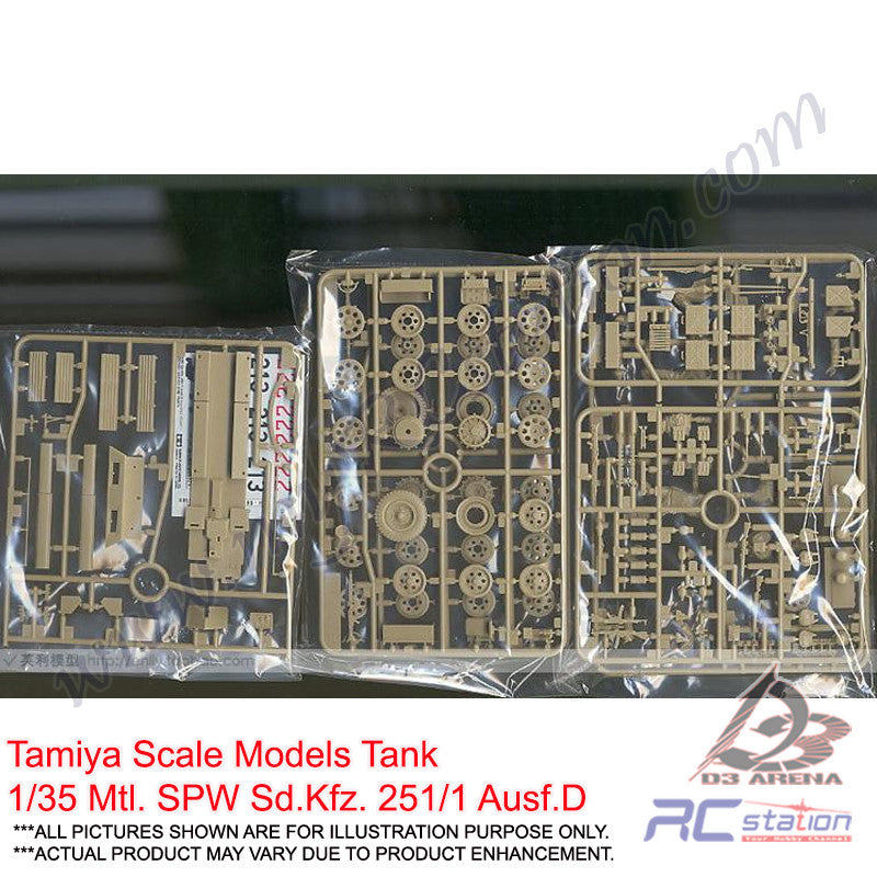 Tamiya Scale Models Tank #35195 - 1/35 Mtl. SPW Sd.Kfz. 251/1 Ausf.D ...